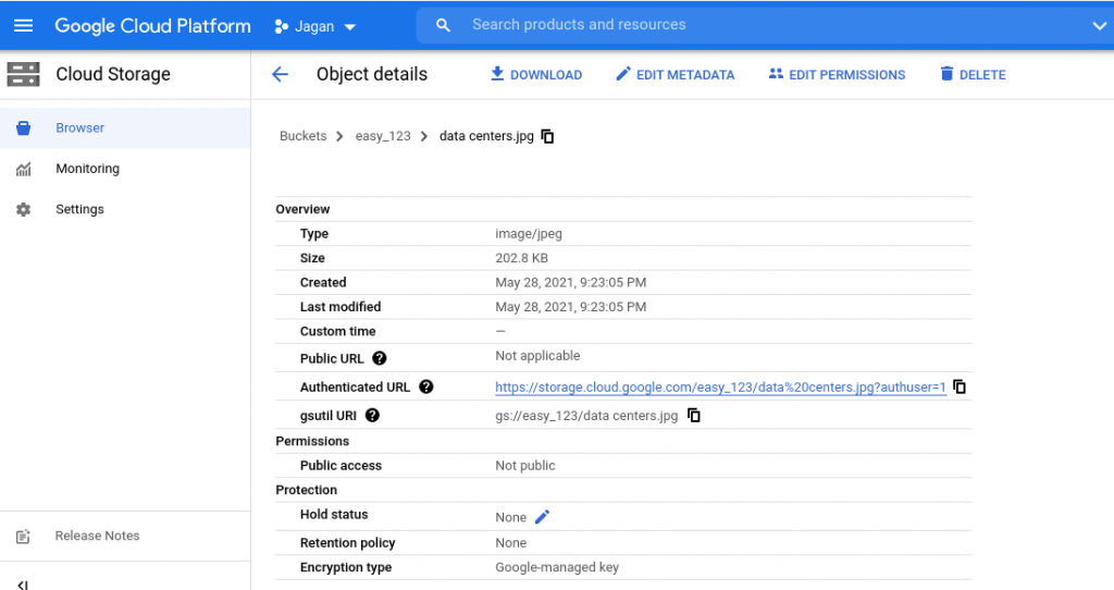 How to upload data in Google Cloud Storage? | easydeploy.io