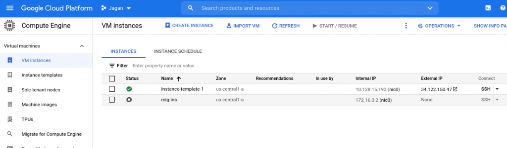 How To Create An Instance Using Instance Template In Gce