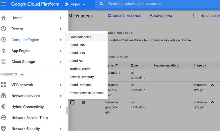 How to create a Load balancer in Google Cloud Platform?