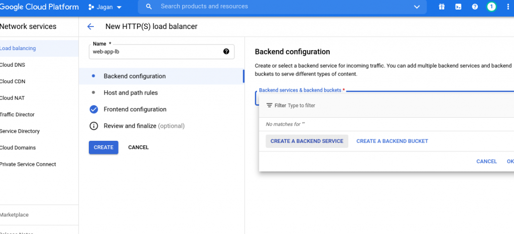 How to create a Load balancer in Google Cloud Platform?