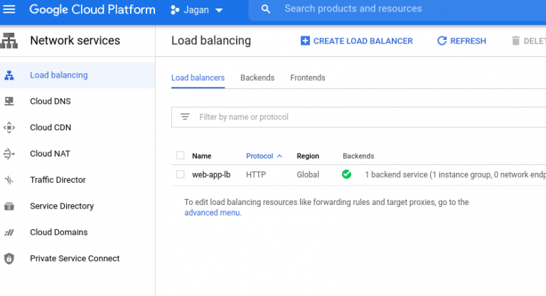 How to create a Load balancer in Google Cloud Platform?