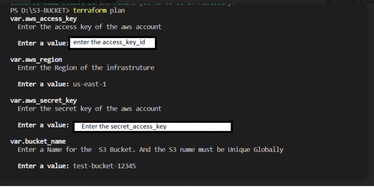 How To Create a S3 Bucket using Terraform Script from CLI? | easydeploy.io
