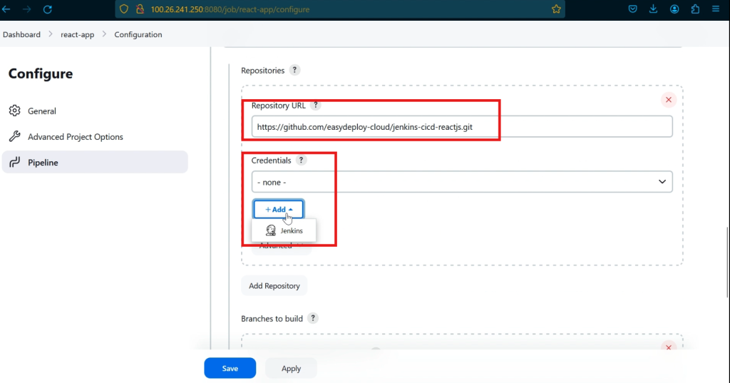 How to Set up Jenkins CI/CD Pipeline to Build and Deploy a ReactJS App ... How to Set up Jenkins CI/CD Pipeline to Build and Deploy a ReactJS App ...
