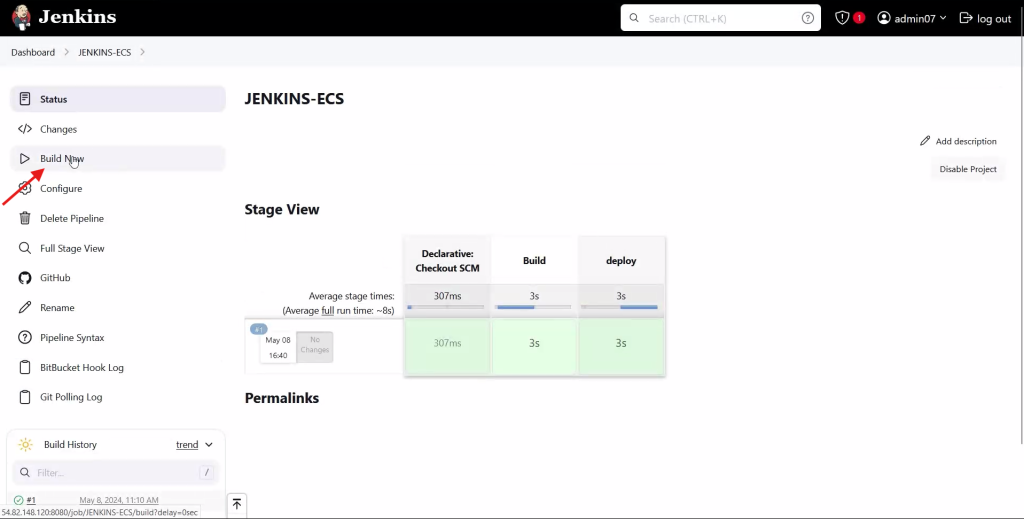 how to setup jenkins CI/CD pipeline to automate build and deployment for ECS | easydeploy.io