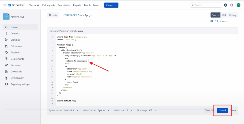 how to setup jenkins CI/CD pipeline to automate build and deployment for ECS | easydeploy.io